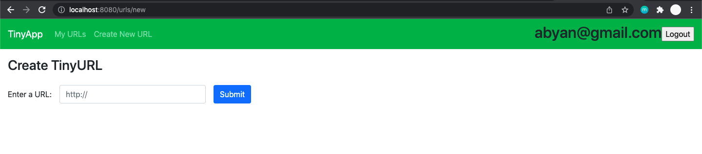 GitHub - Abyanm/tinyapp