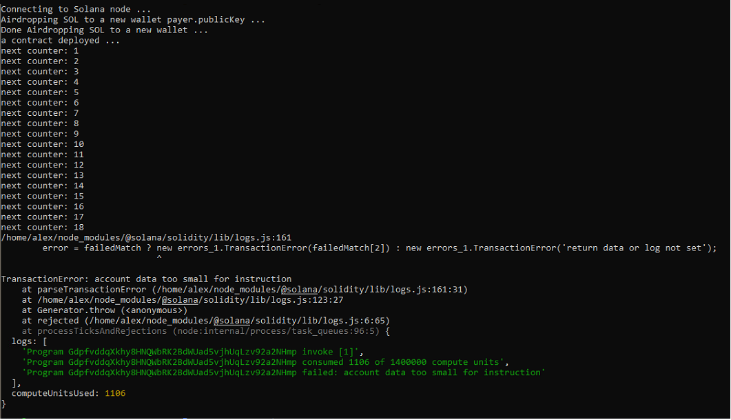 Calling of add and delete from mapping cause storage leak and "account data too small for ...