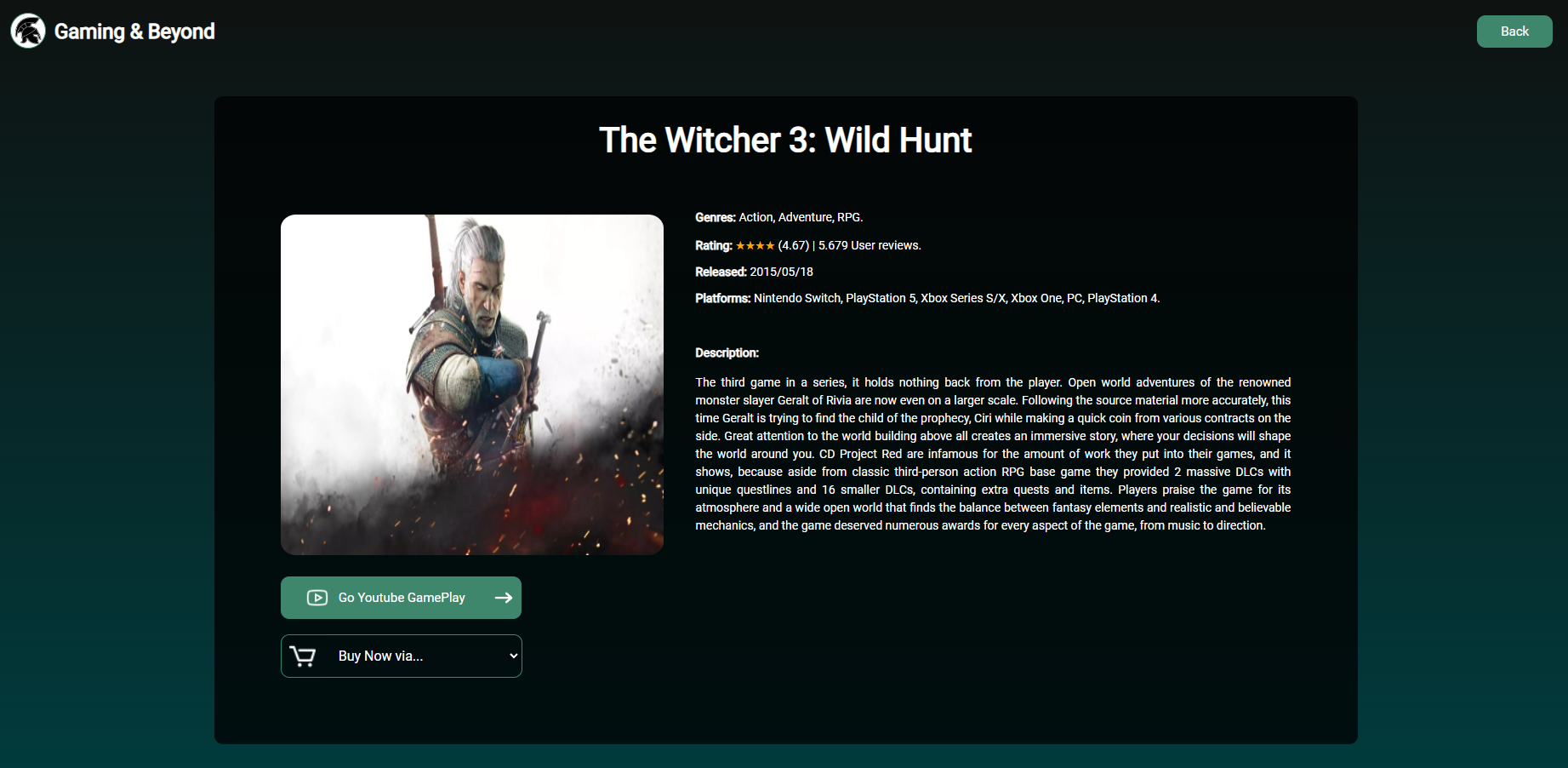 GitHub - FedeIra/Project-Gaming-Beyond: Project for SoyHenry