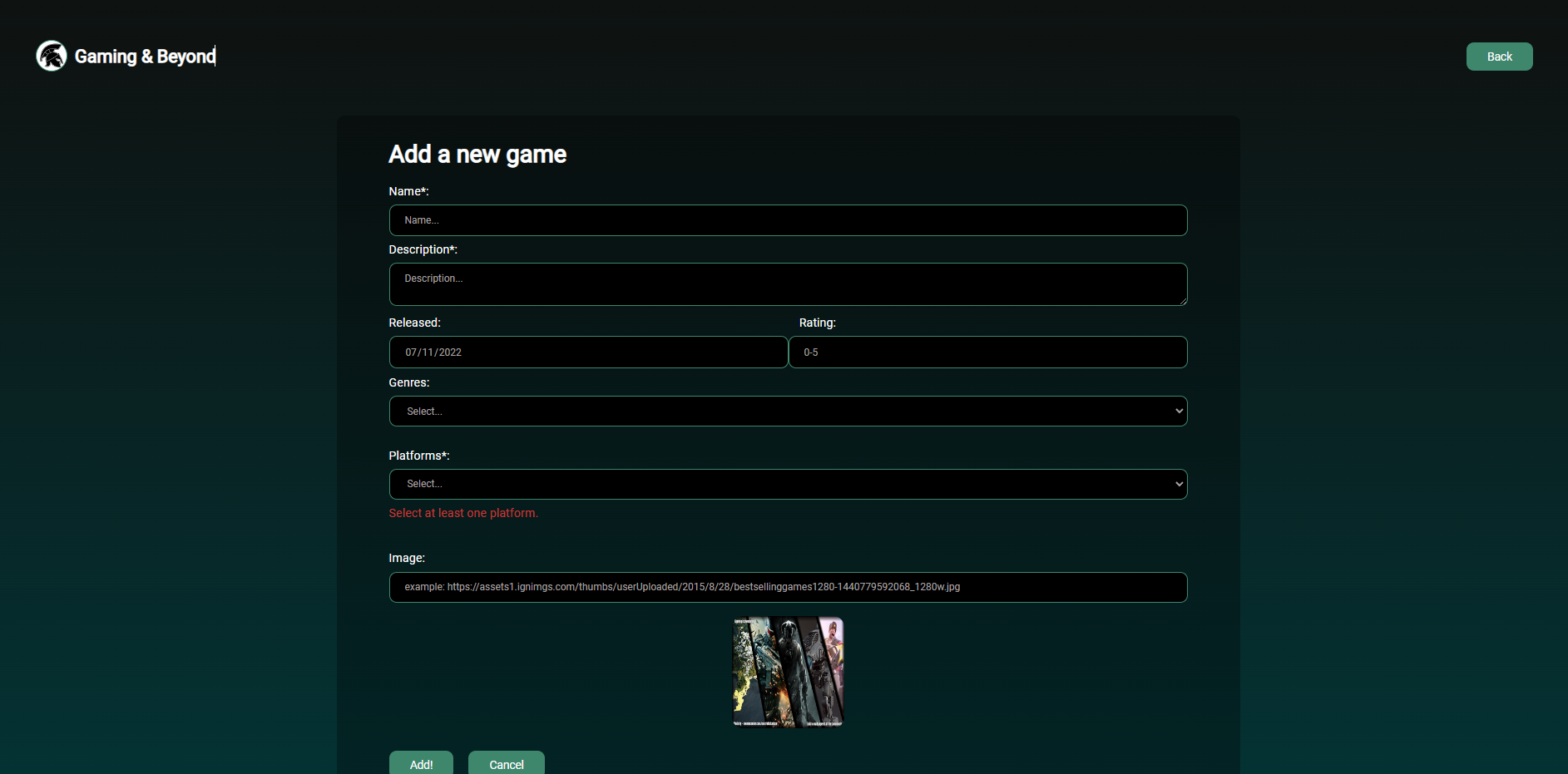 GitHub - FedeIra/Project-Gaming-Beyond: Project for SoyHenry