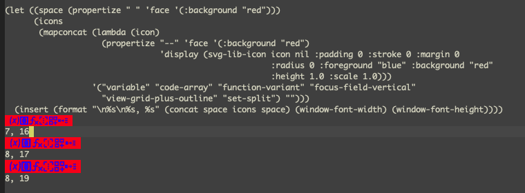 bg-color not uniformly applied for some font widths/heights · Issue #6 · rougier/emacs-svg-icon ...