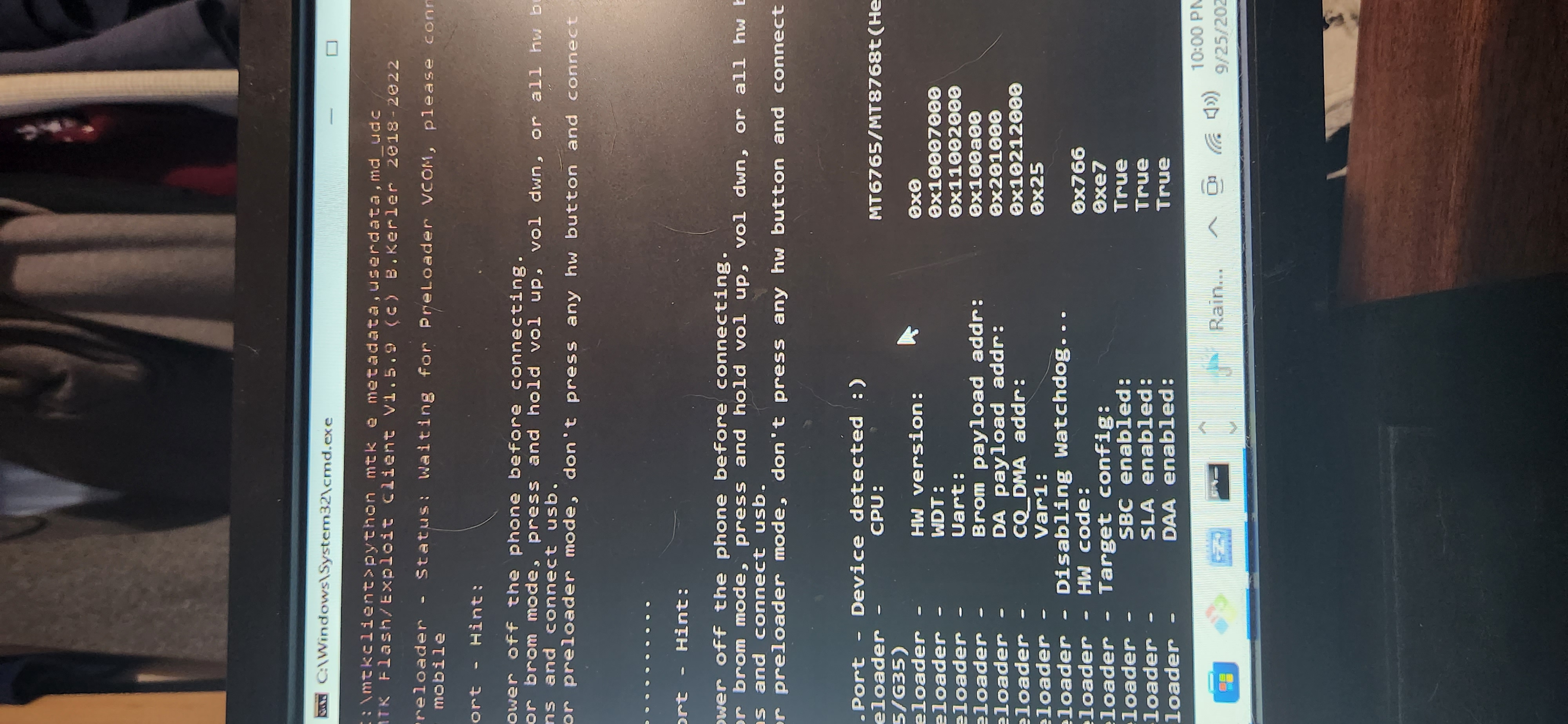 Can't detect any partitions · Issue #490 · bkerler/mtkclient · GitHub