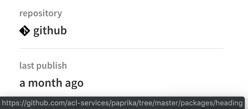 Repository links are not working on npm · Issue #91 · acl-services/paprika · GitHub