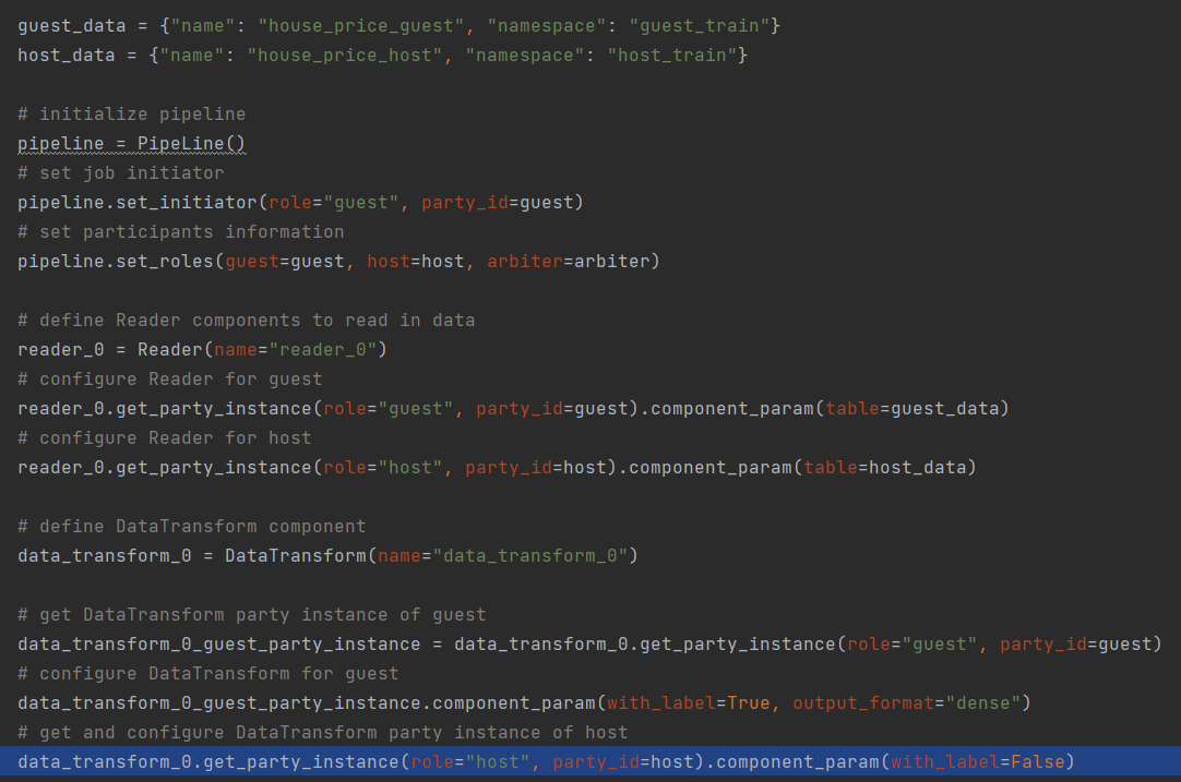 使用fate_standalone 测试线性归回时，data_transform组件报错 · Issue #5212 ...