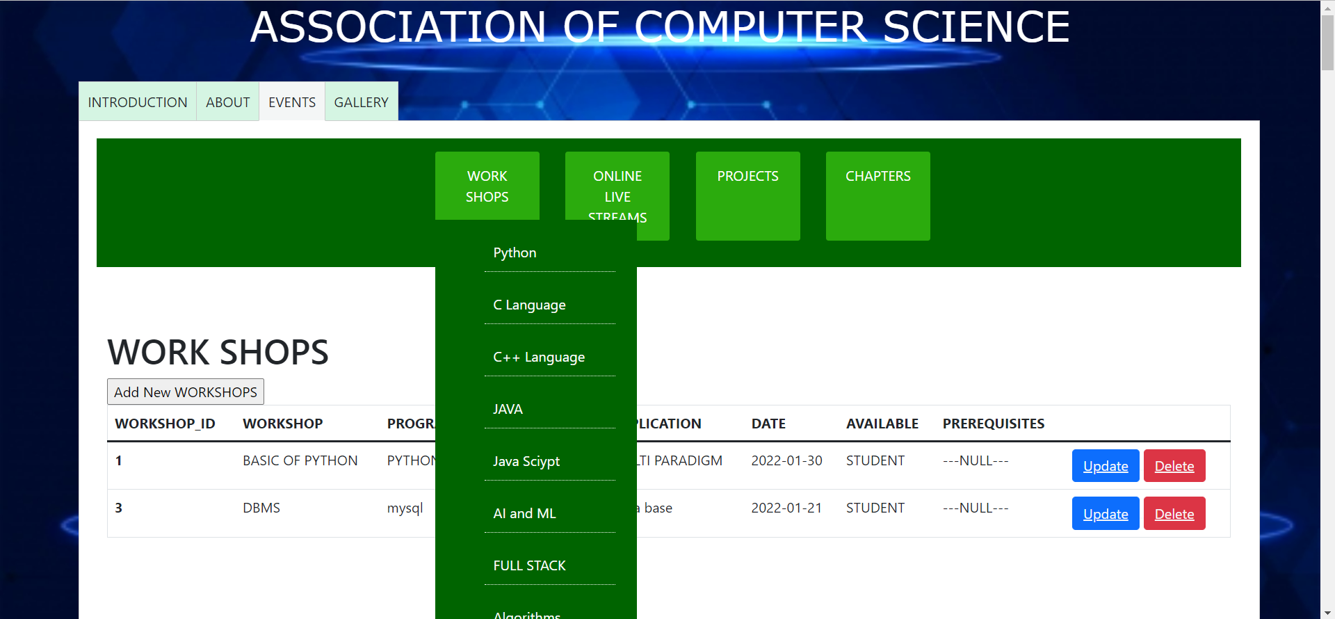 GitHub - Mohammed-Mudassir-36/Department-Association-Management-System