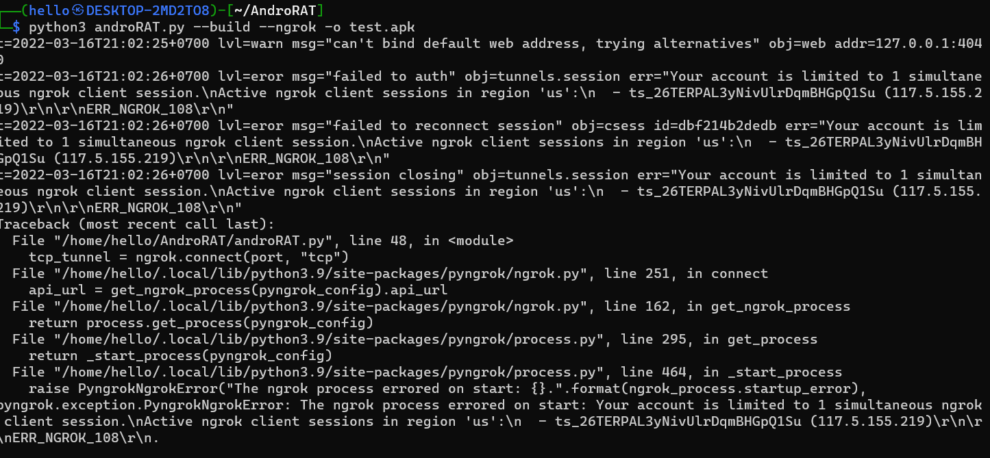 can someones explain me this · Issue #145 · karma9874/AndroRAT · GitHub