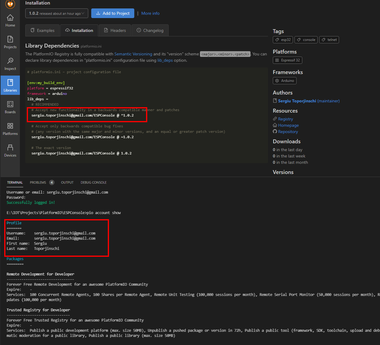 Authentication issue · Issue #4004 · platformio/platformio-core · GitHub