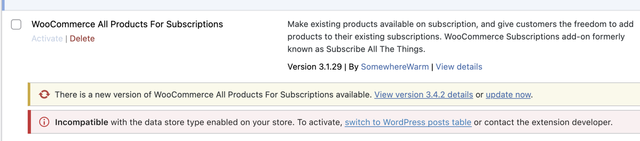 Management of plugins (in)compatibility with features · Issue #34861 · woocommerce/woocommerce ...