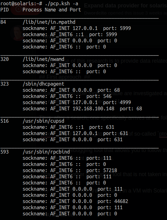 Expand data provider for solaris ports · Issue #16010 · wazuh/wazuh · GitHub