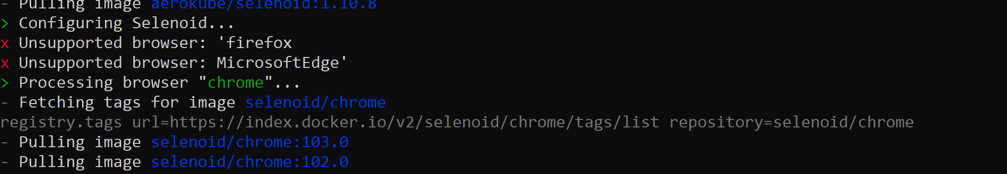 Unable Start Selenoid Server With Docker In Windows · Issue 1248 · Aerokube Selenoid · Github
