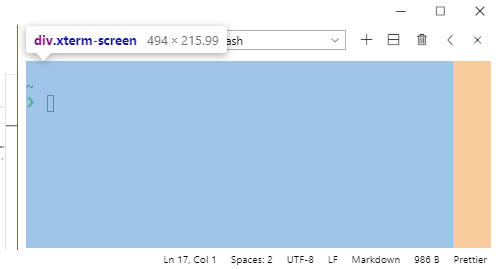 The terminal panel have extra margin-right when vertical layout · Issue ...