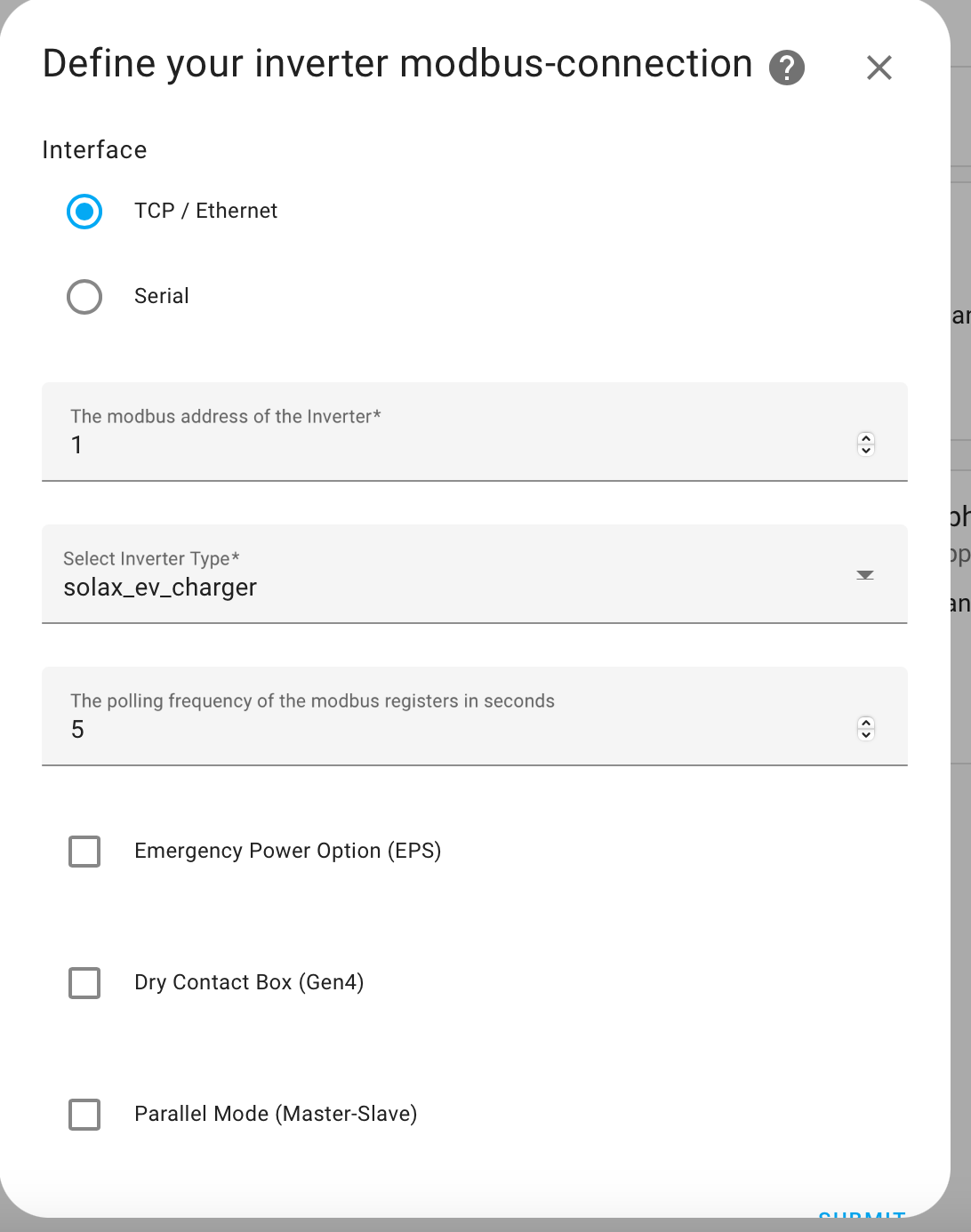 EV Charger modbus TCP not working · Issue #368 · wills106/homeassistant-solax-modbus · GitHub