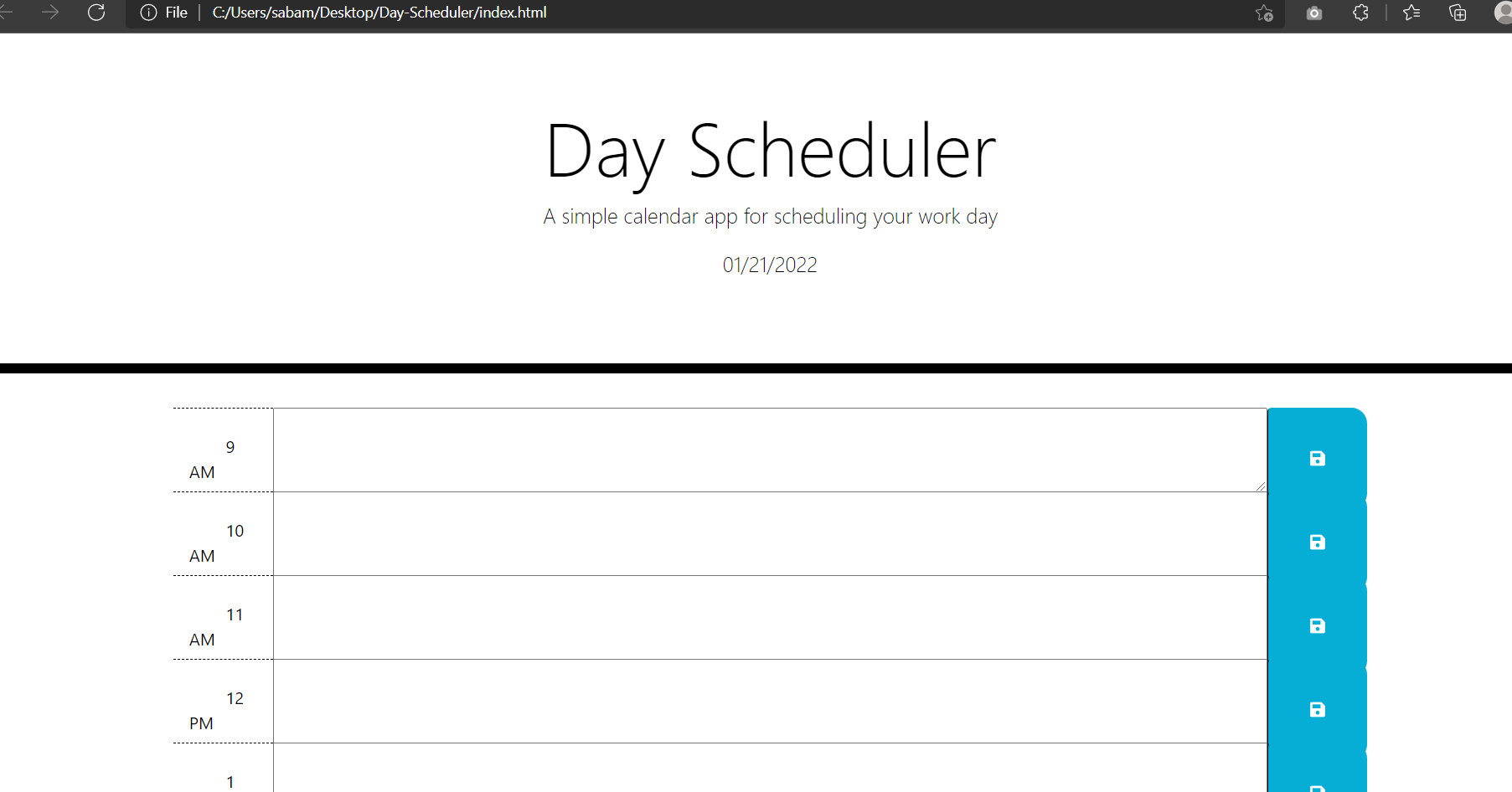 GitHub - SabaMahd/Day-Scheduler
