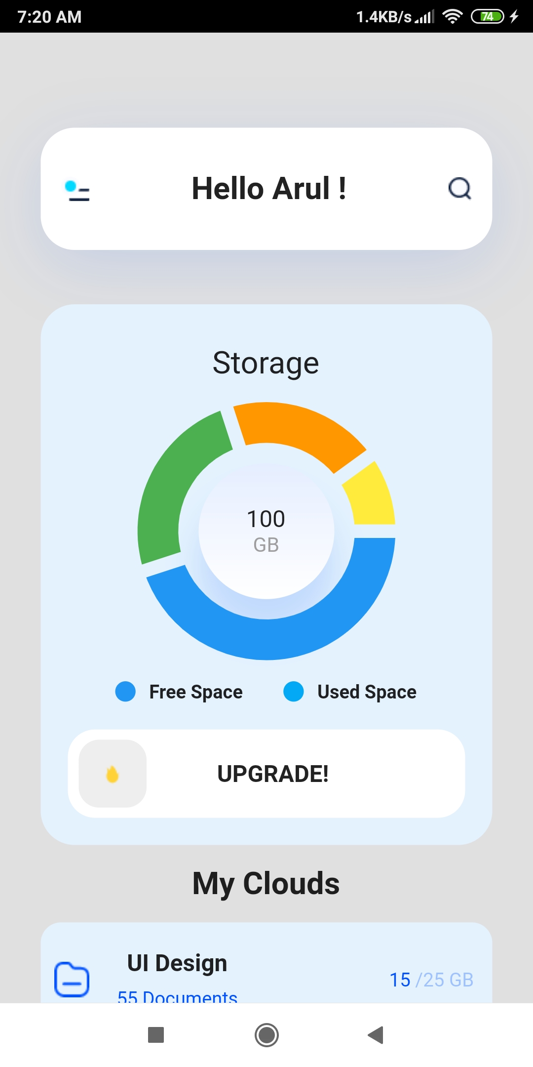 GitHub - RameshMJ23/Cloud-storage-app-UI: Simple UI for cloud storage app