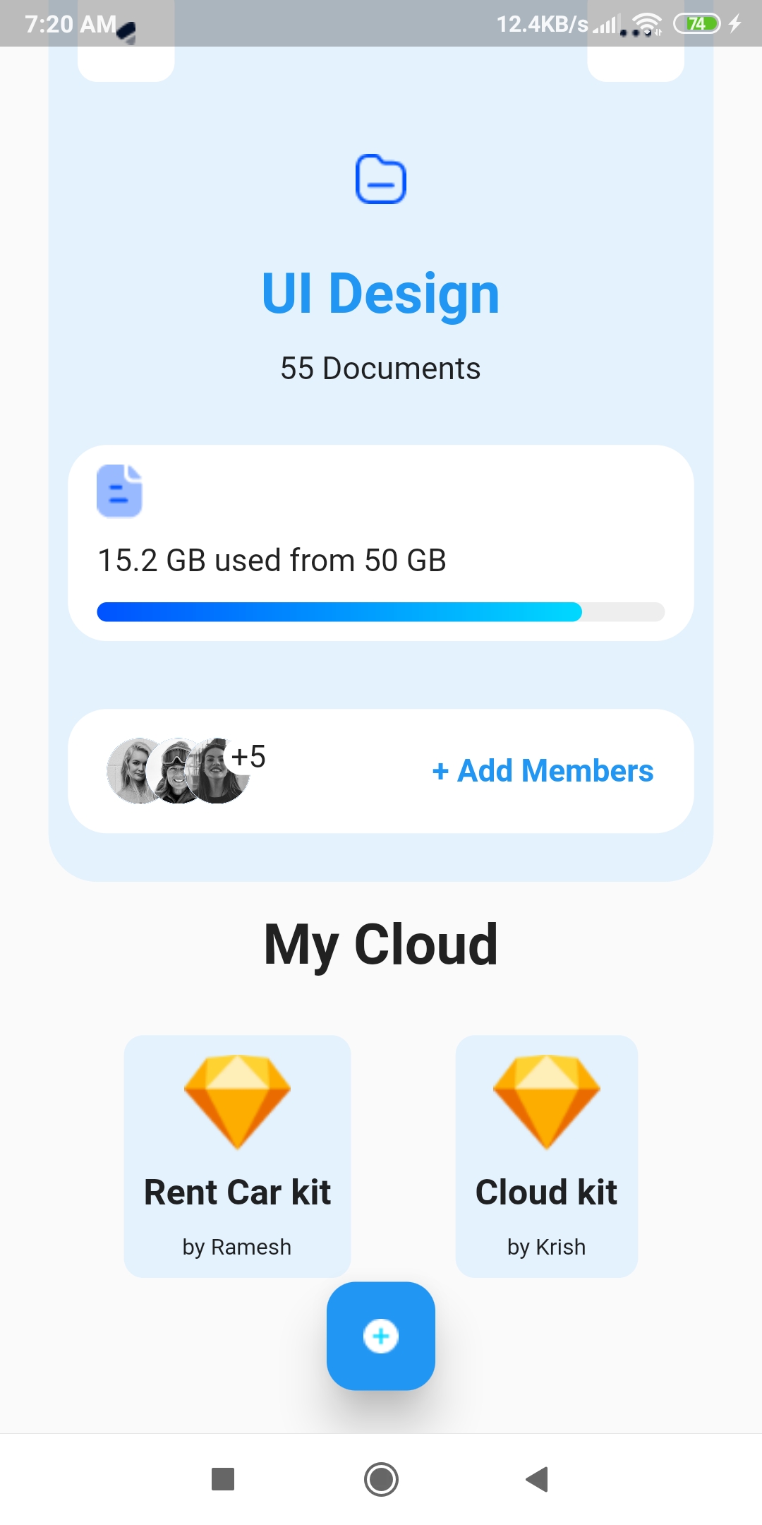 GitHub - RameshMJ23/Cloud-storage-app-UI: Simple UI for cloud storage app