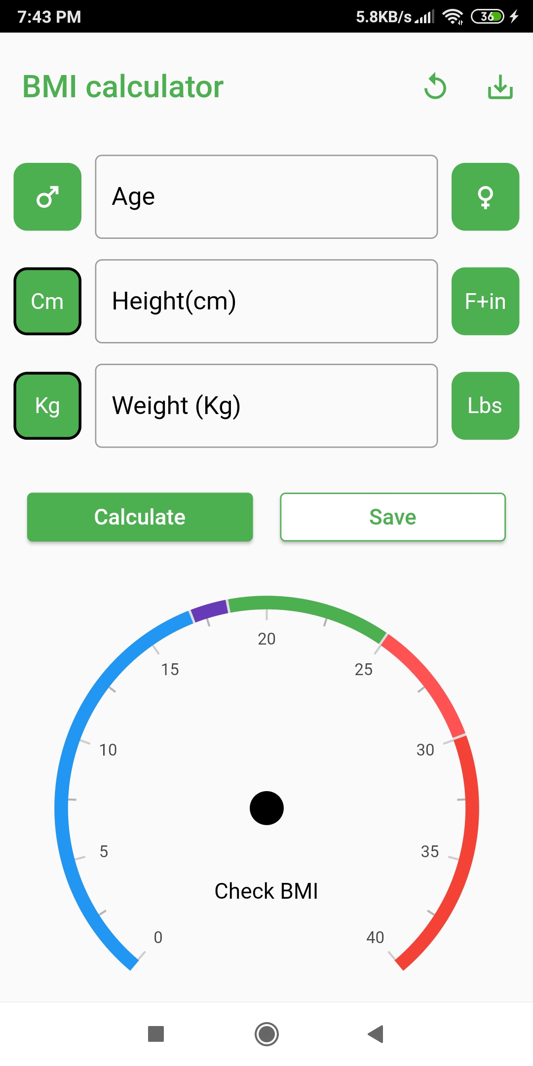 GitHub - RameshMJ23/Bmi-checker: App for checking and saving BMI