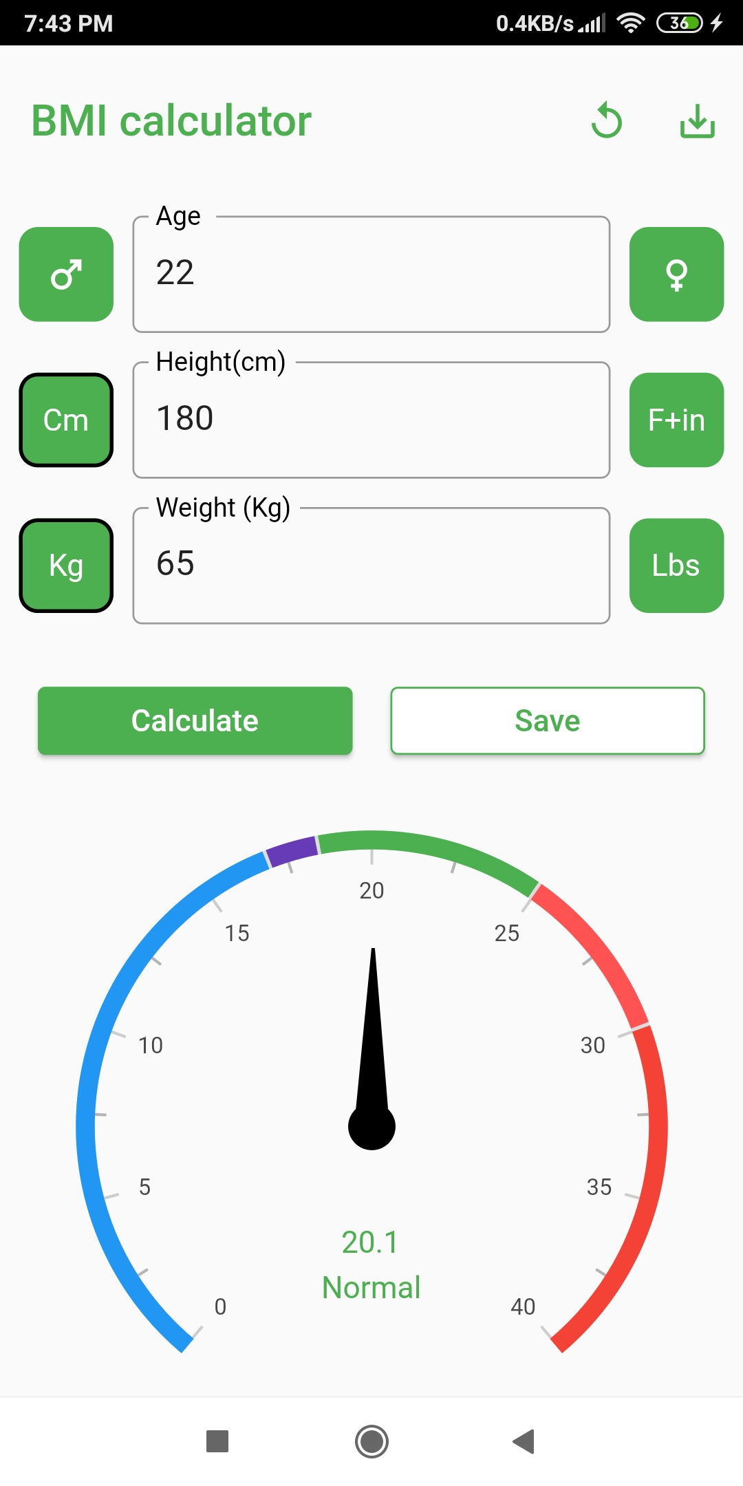 GitHub - RameshMJ23/Bmi-checker: App for checking and saving BMI