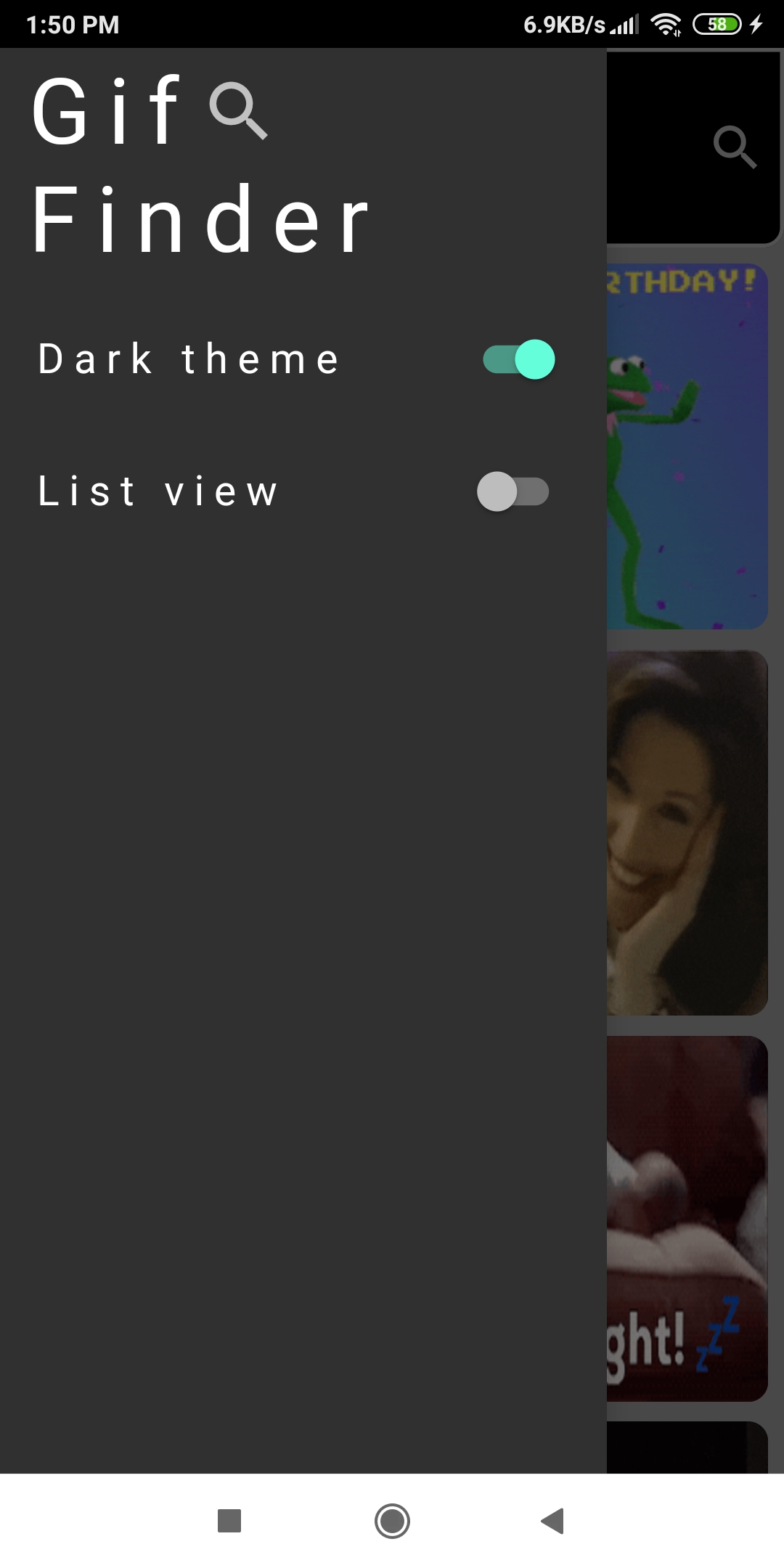 GitHub - RameshMJ23/gif-finder: App for searching GIFs