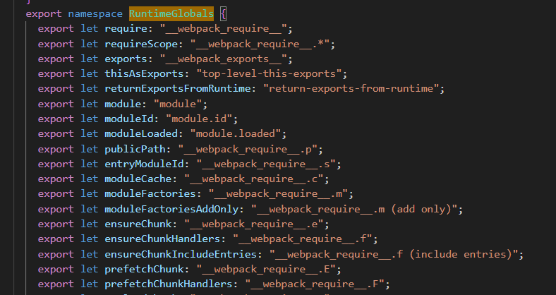 Enhancement Expose Runtimeglobals In Rspack · Issue 3921 · Web Infra Devrspack · Github 