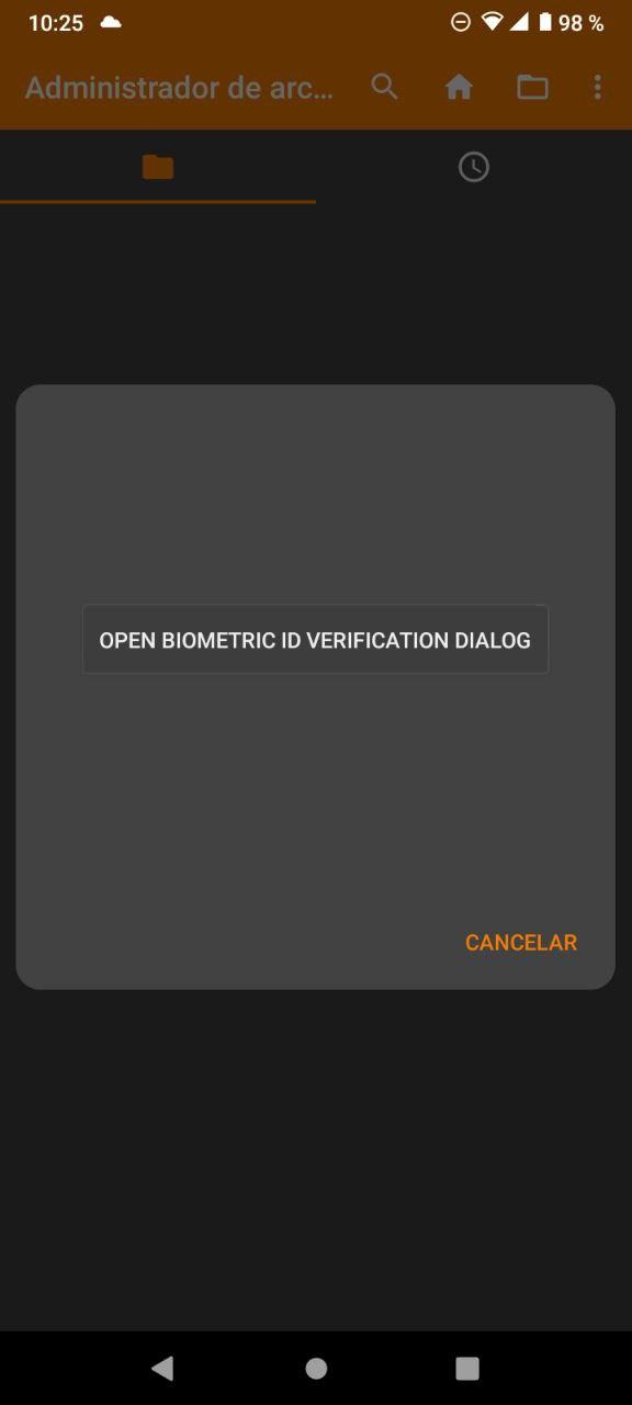 Biometric Verification Dialog · Issue #534 · SimpleMobileTools/Simple-File-Manager · GitHub