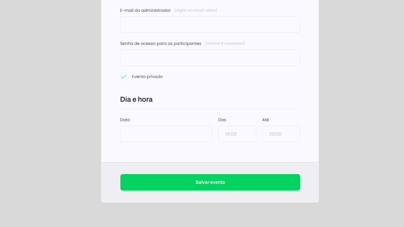 GitHub - Beatrizfernan/Formulario-criar-evento