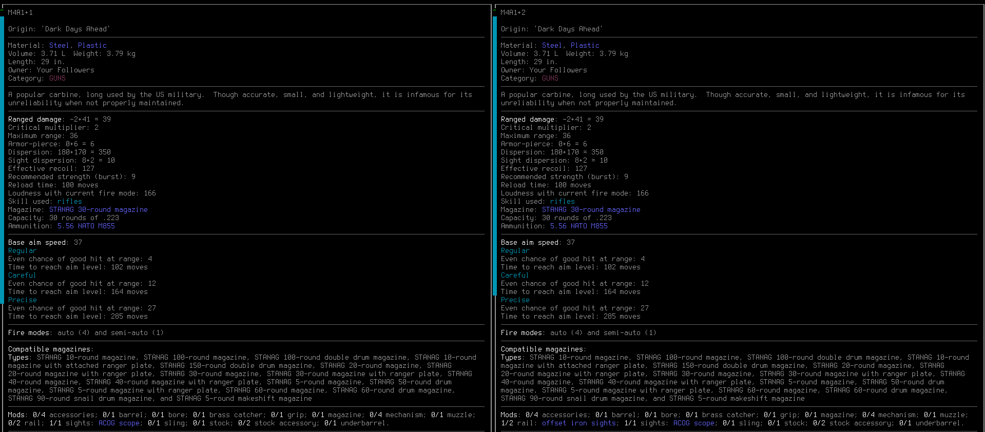 offset iron sights don't do anything · Issue #60398 · CleverRaven/Cataclysm-DDA · GitHub