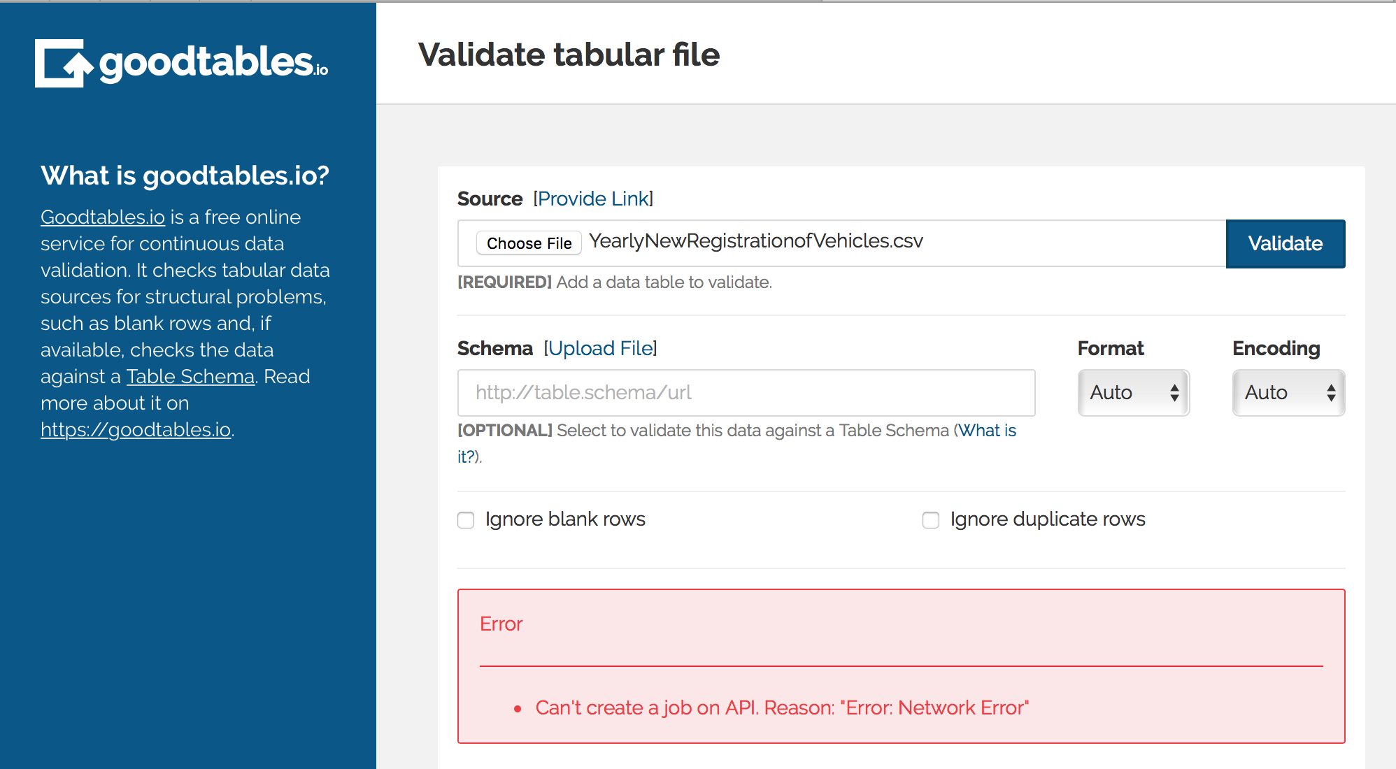 Unable to load valid (tbc) csv file · Issue #806 · qcif/data-curator · GitHub