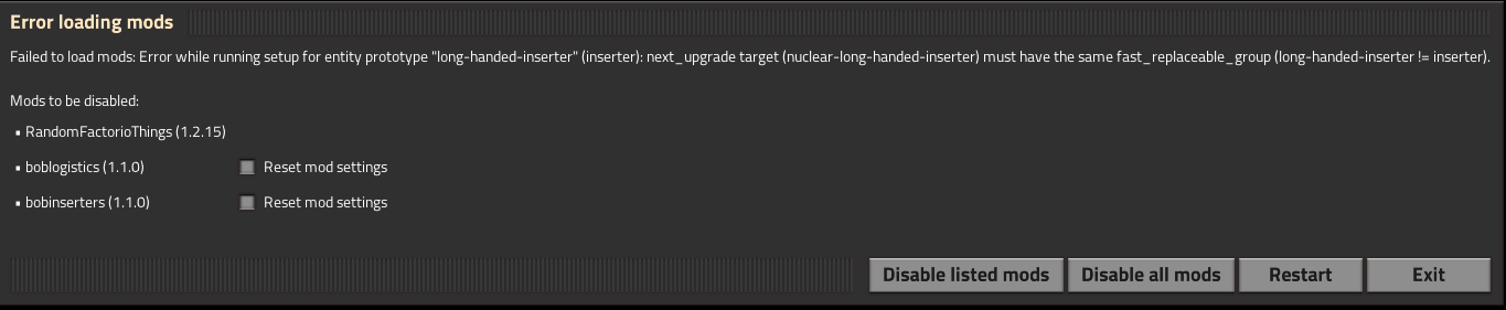 Long handed inserter next upgrade · Issue #41 · modded-factorio/bobsmods · GitHub