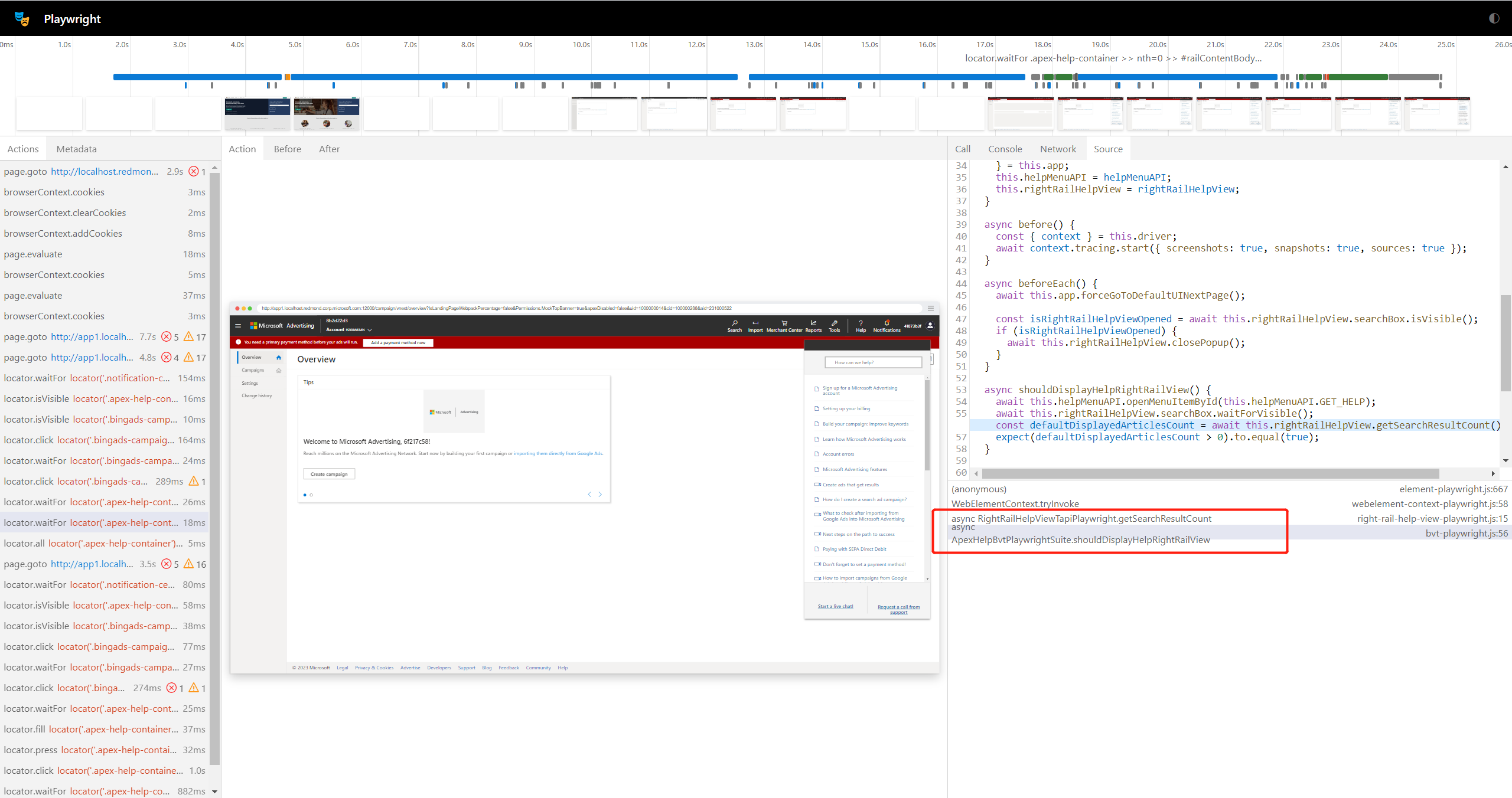 [BUG] Trace viewer crashed after select a source file · Issue #21023 · microsoft/playwright · GitHub