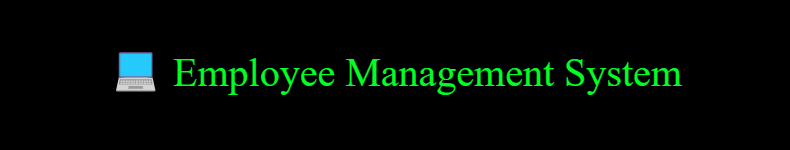 GitHub - Sudharshan281/Employee-Management-System: To manage employees data