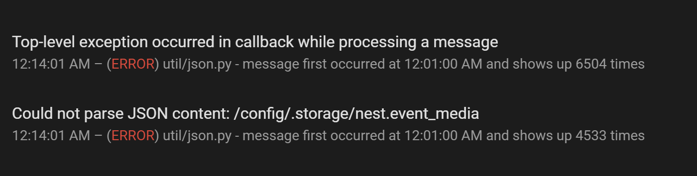 Nest not showing events for Nest Indoor / Outdoor Battery camera (2021) · Issue #67072 · home ...