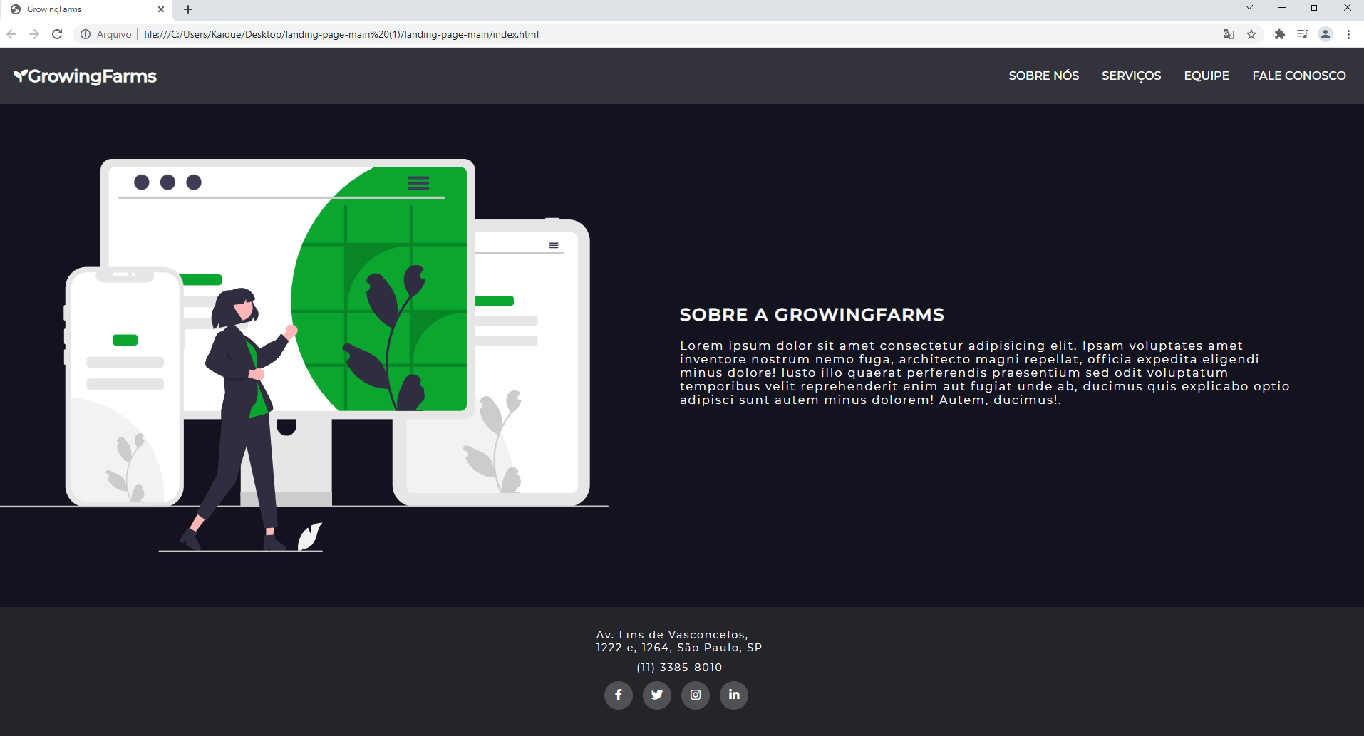 GitHub - kaiqoliveira/landing-page: Landing page com HTML, CSS e ...
