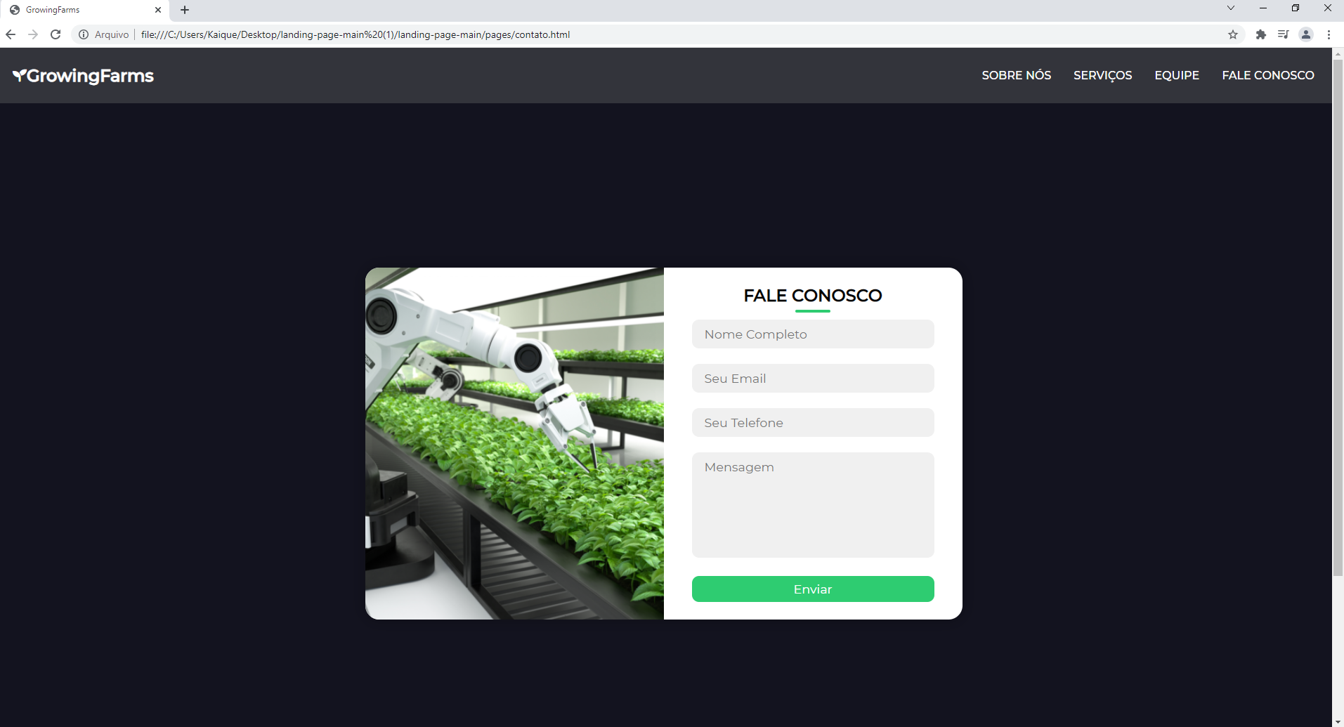 GitHub - kaiqoliveira/landing-page: Landing page com HTML, CSS e ...