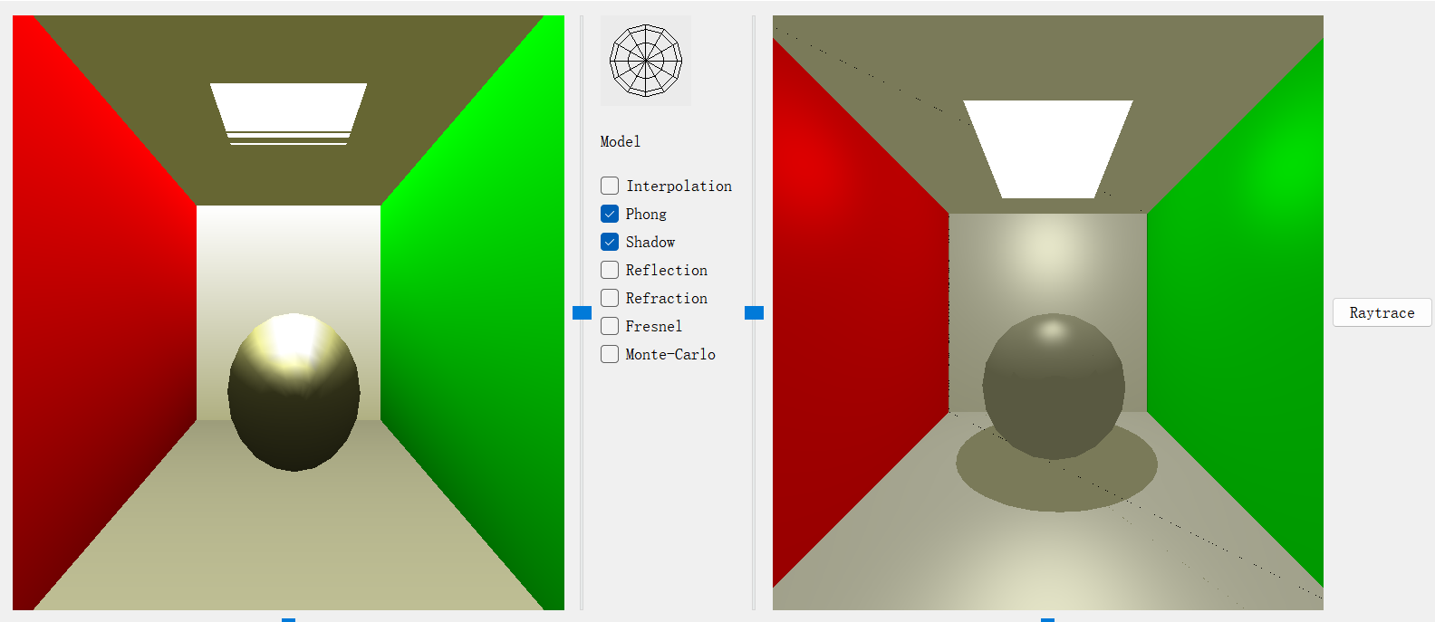 GitHub - ZioulePang/Ray-tracing: 包括Blinn-Phong，shadow，Fernel，折射以及反射