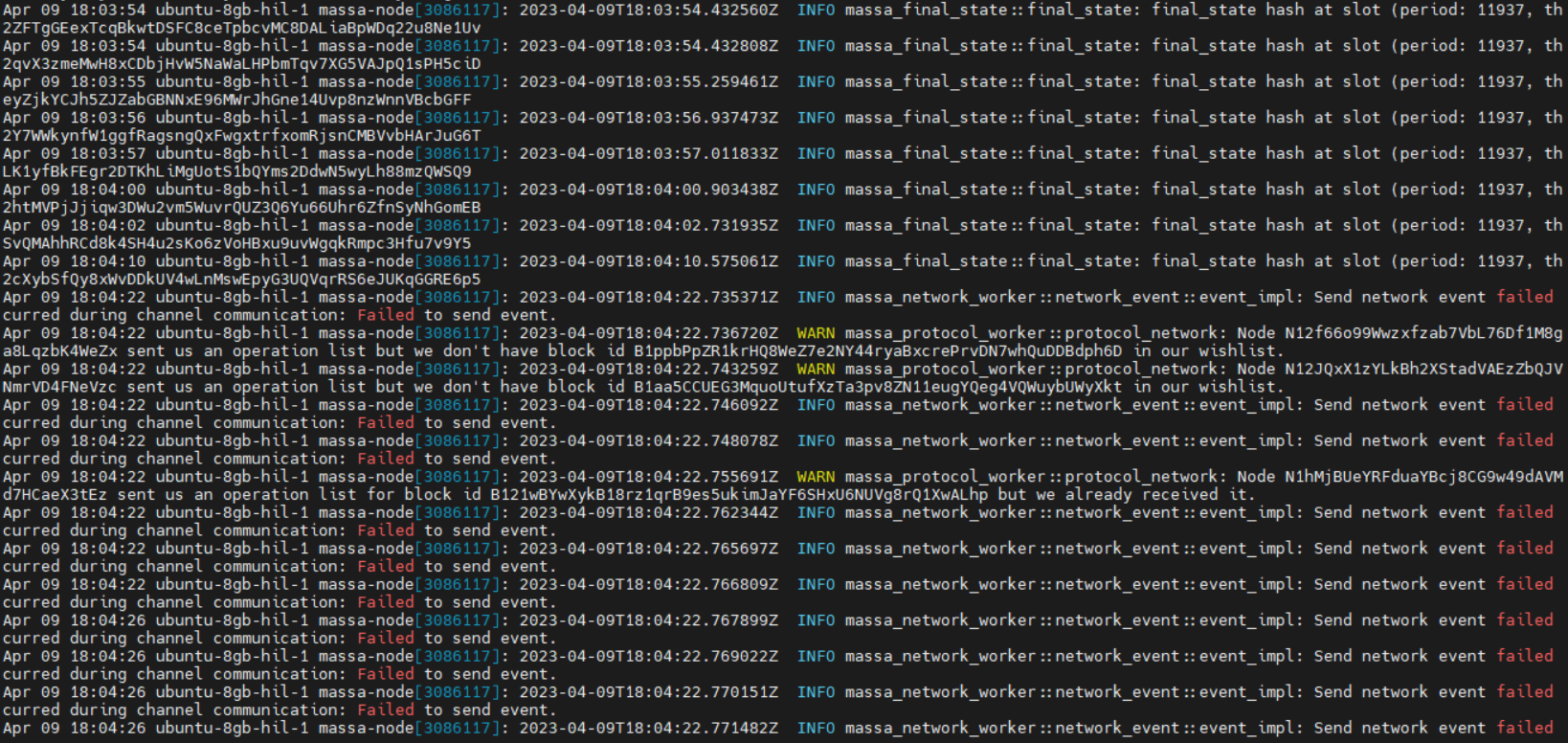4/8/160 maximum load and node loses roll · Issue #3800 · massalabs/massa · GitHub