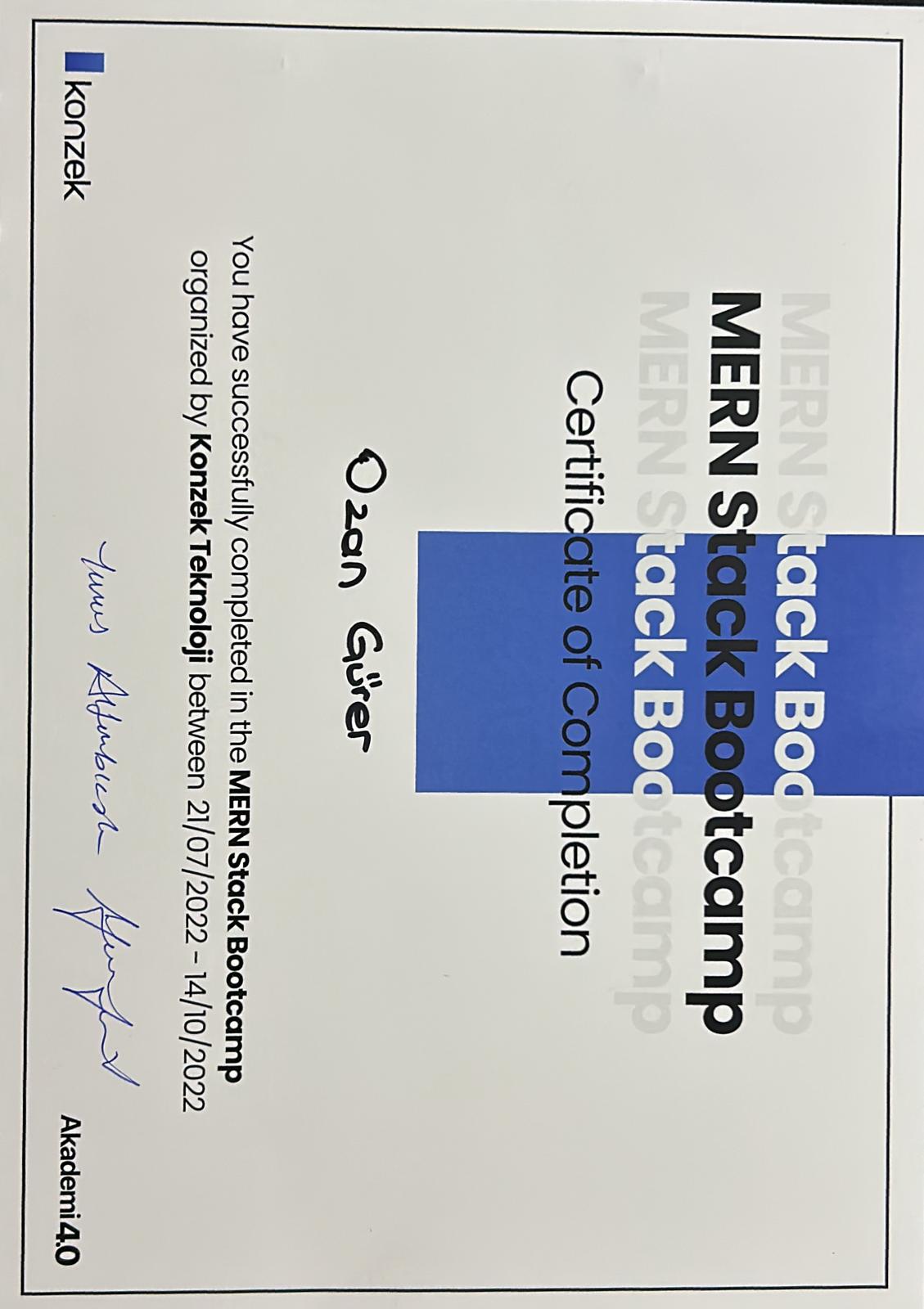 Ozan Gürer - Front End Developer (React | React Native | Javascript | Node) | LinkedIn