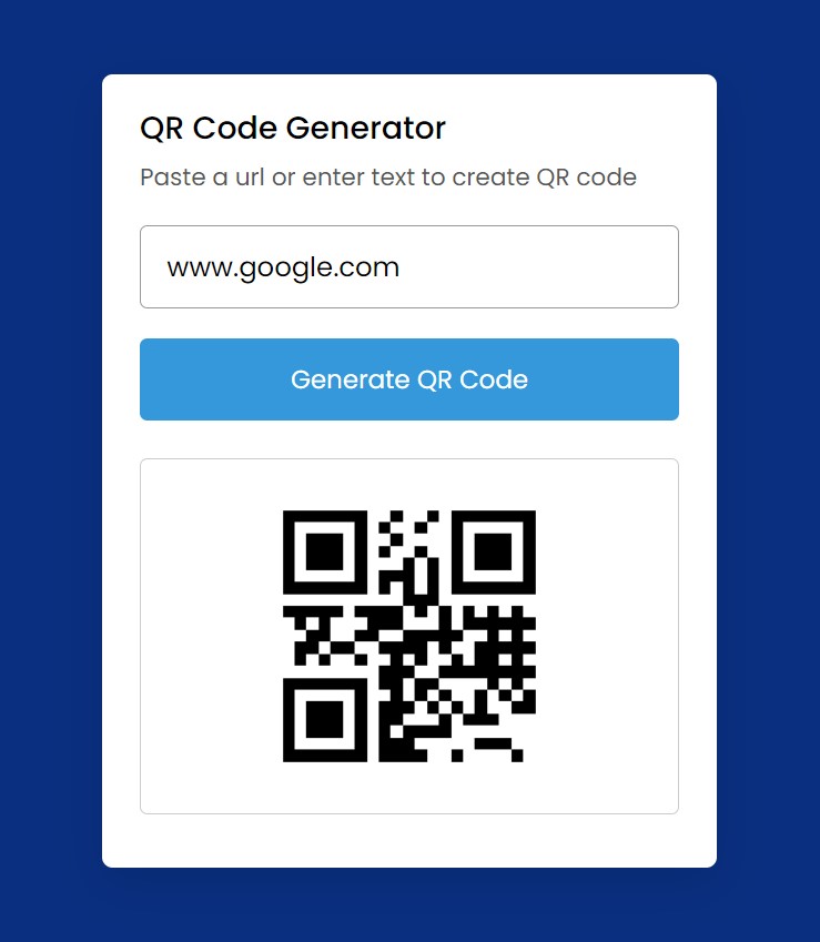 Github Vijayrathod20qr Code Generator Its Generates Qr Code Of Text And Url Created Using