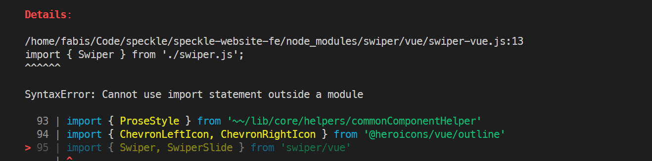 Cannot find module "swiper/vue" on Jest · Issue #5729 · nolimits4web/swiper · GitHub