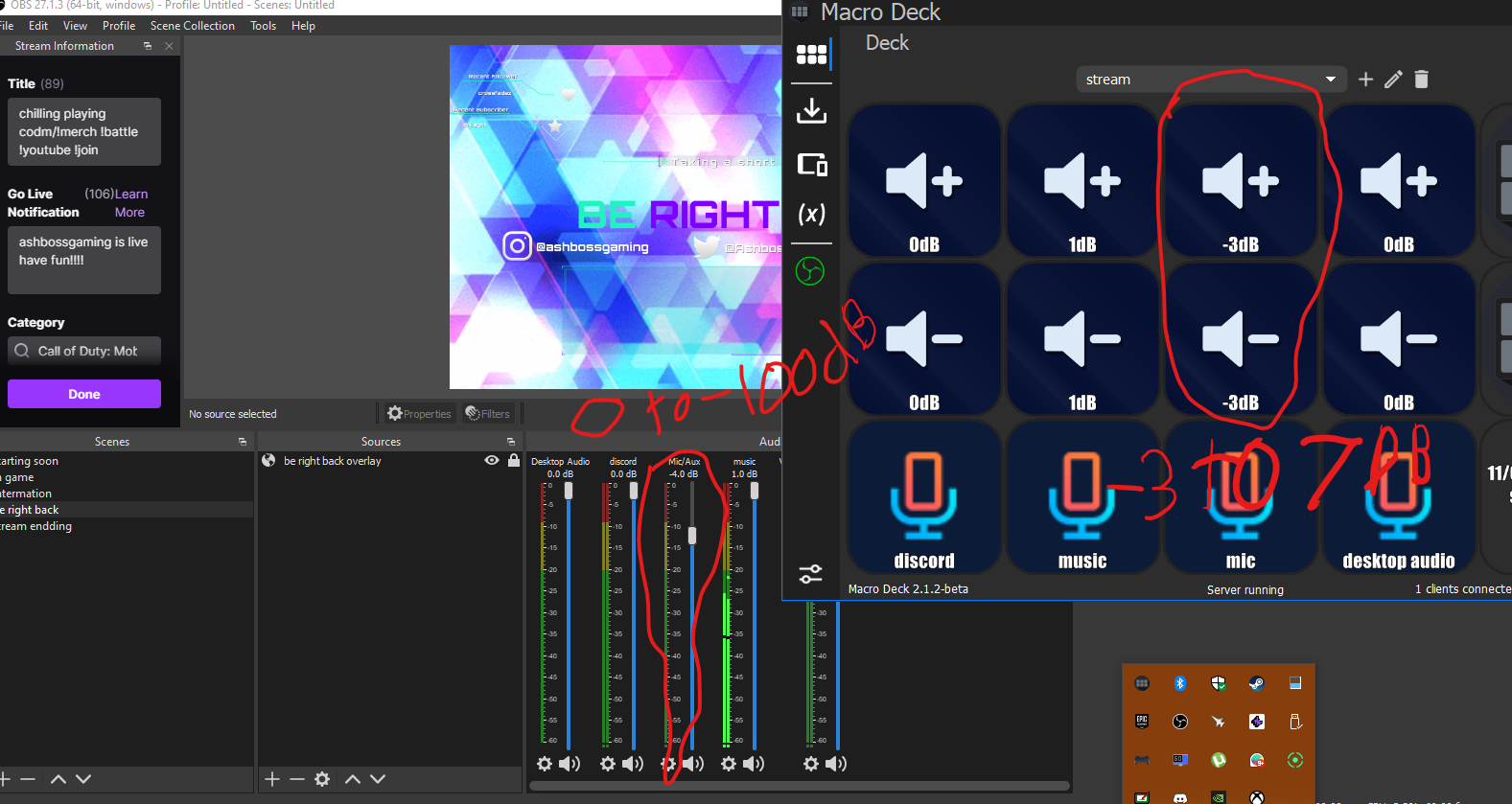 OBS Plugin Volume bug · Issue #1 · RecklessBoon/Macro-Deck-OBS-WebSocket-Plugin · GitHub