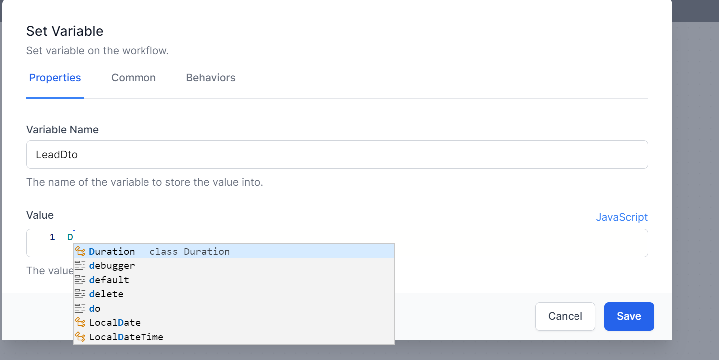 Designer expression editor and code complete. · Issue #803 · elsa-workflows/elsa-core · GitHub