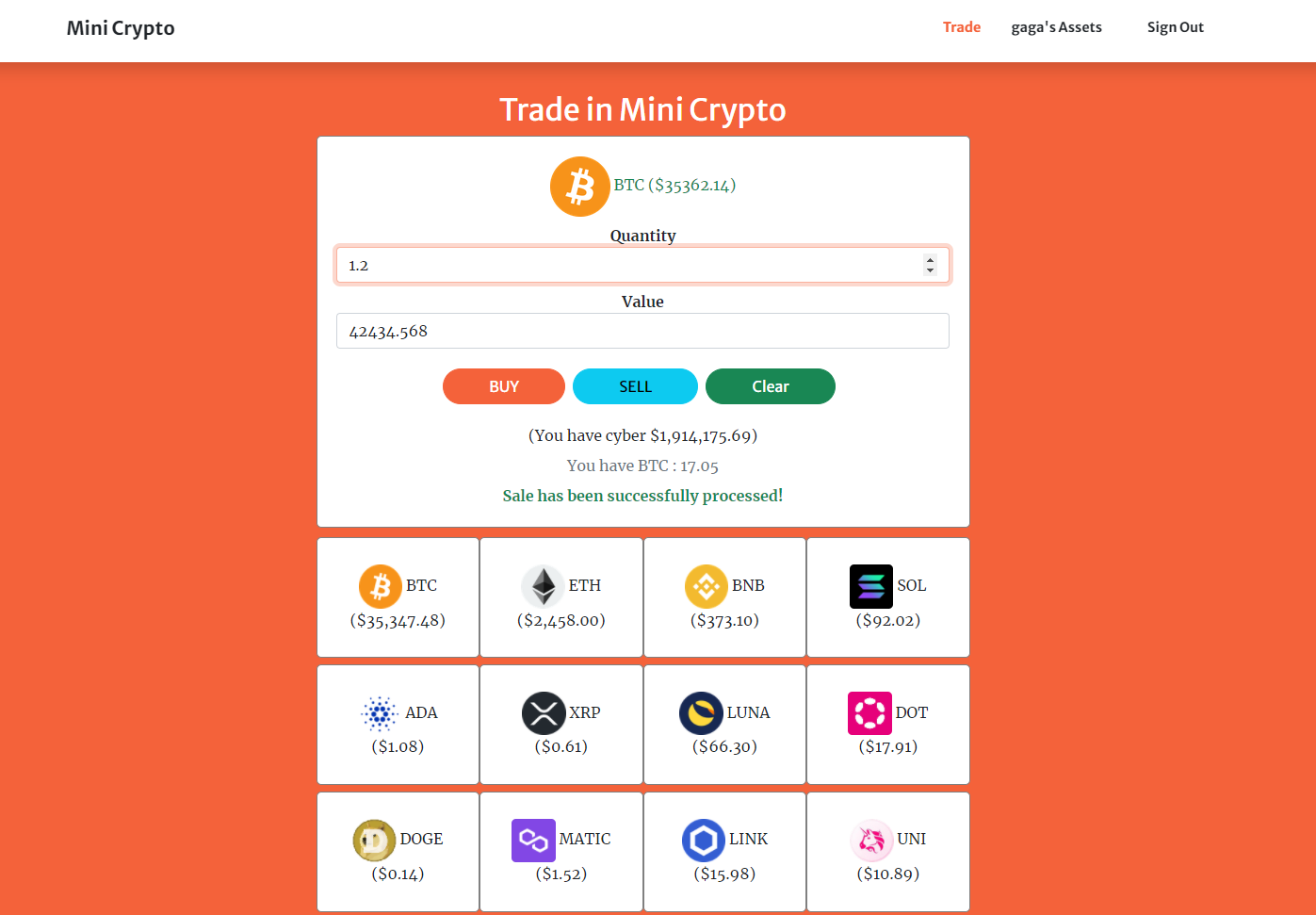 mini-crypto - Codesandbox