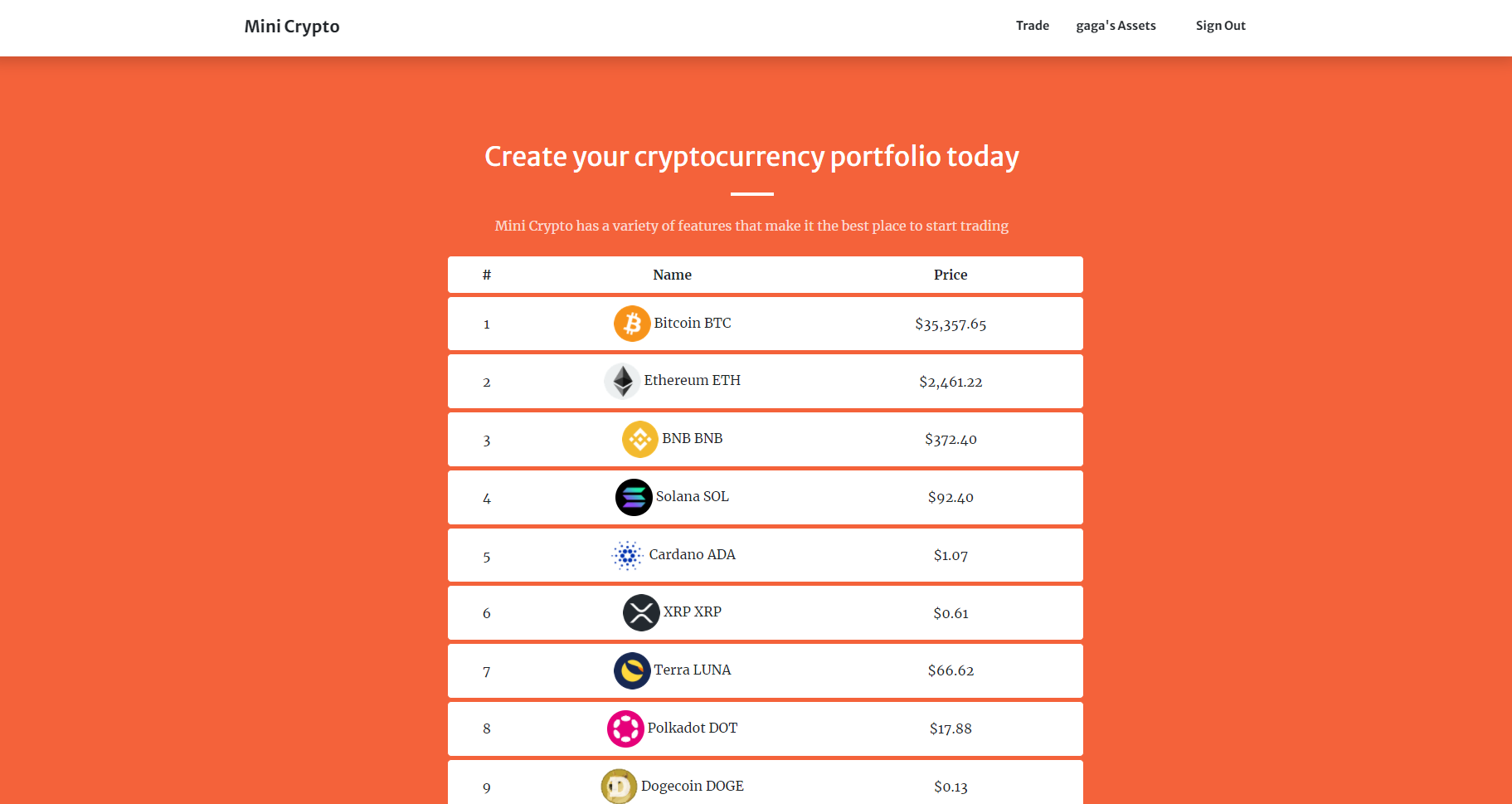 mini-crypto - Codesandbox