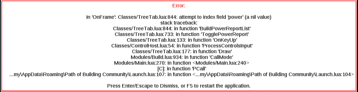 Error when trying to open Power Report · Issue #3738 ...