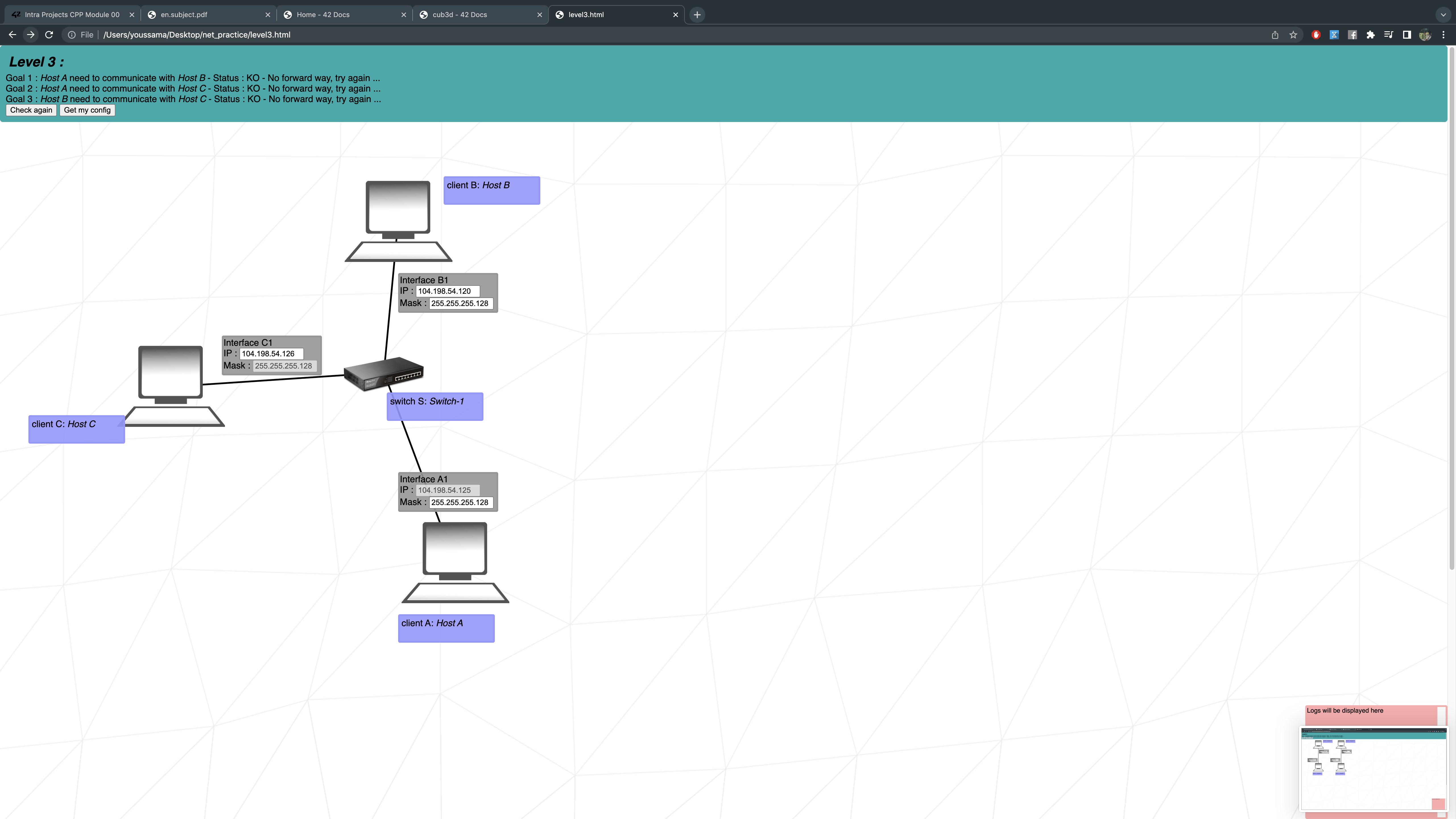GitHub - ucefooo/net_practice: 42 Network project Net practice