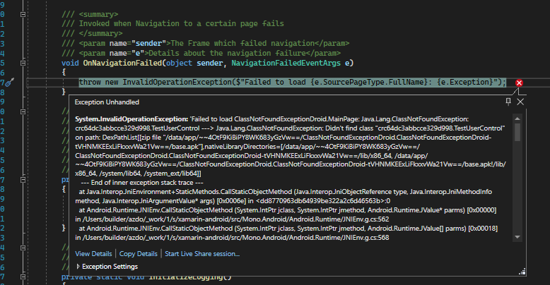 Android Classnotfoundexception For Controls In A Library · Issue 8315