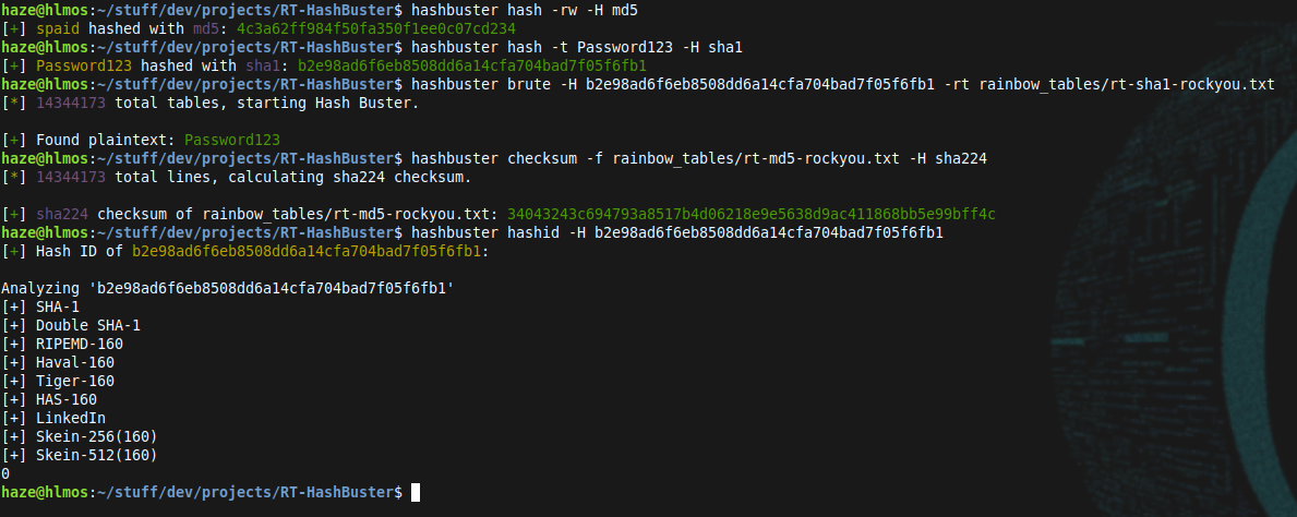 GitHub - HazeCS/RT-HashBuster: Rainbow Tables Hash Buster