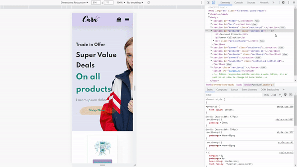 Bring Back to Top button on top · Issue #19 · abhijit49/E-Commerce ...