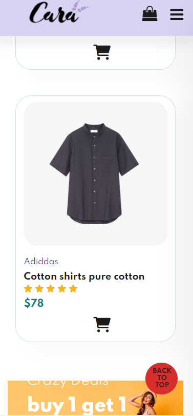 Bring Back to Top button on top · Issue #19 · abhijit49/E-Commerce ...