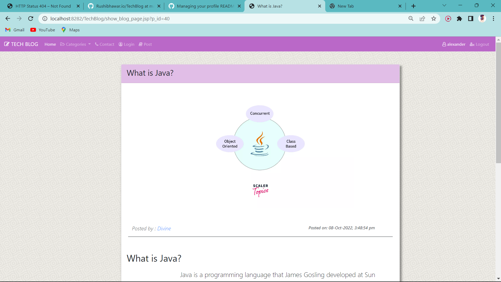 GitHub - Rushibhawar/Rushibhawar.io: A java based tech blog web ...