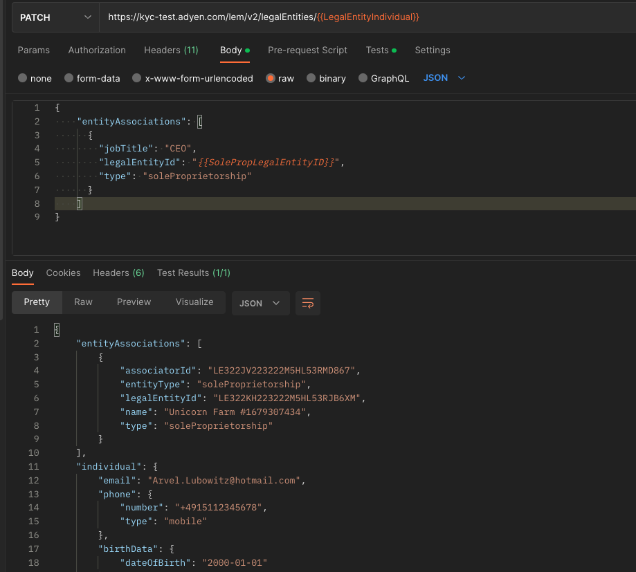 Type issues from creating Legal Entity Association for soleProprietorship [Type Missing] · Issue ...